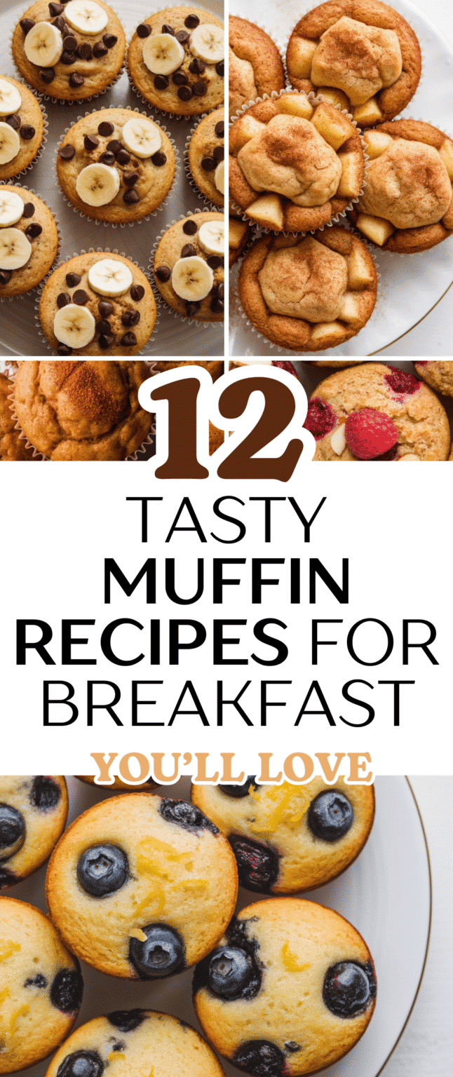 12 Tasty Muffin Recipes for Breakfast - Lemons Life and Love